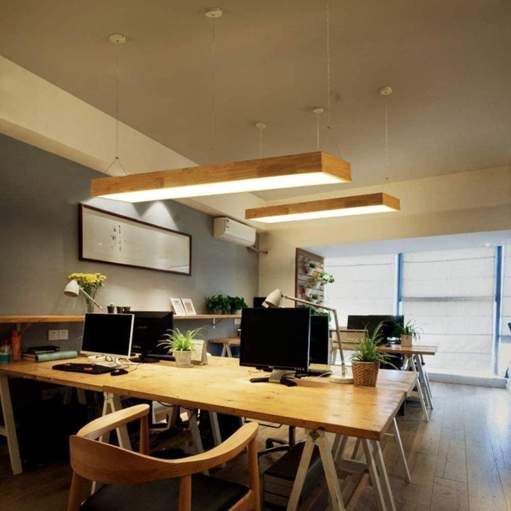 Oak Restaurant Ceiling Light Hdc 300mm Modern Oak Wooden Hexagonal