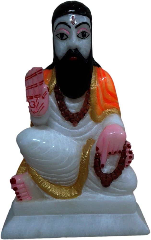 Amazon.com: crafts look Hand Carved Lord Ravidas Statue 458 : Home ...