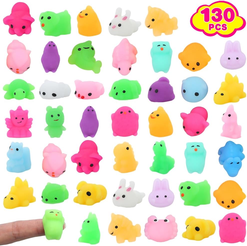 Amazon.com: KINGYAO 130 Pack Mochi Squishy Toy, Mini Squishies Toys ...