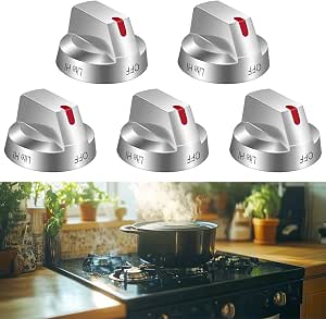 Amazon.com: DG94-03500A/Z Gas Cooking Knob Replacement Set (5 pcs), Top ...