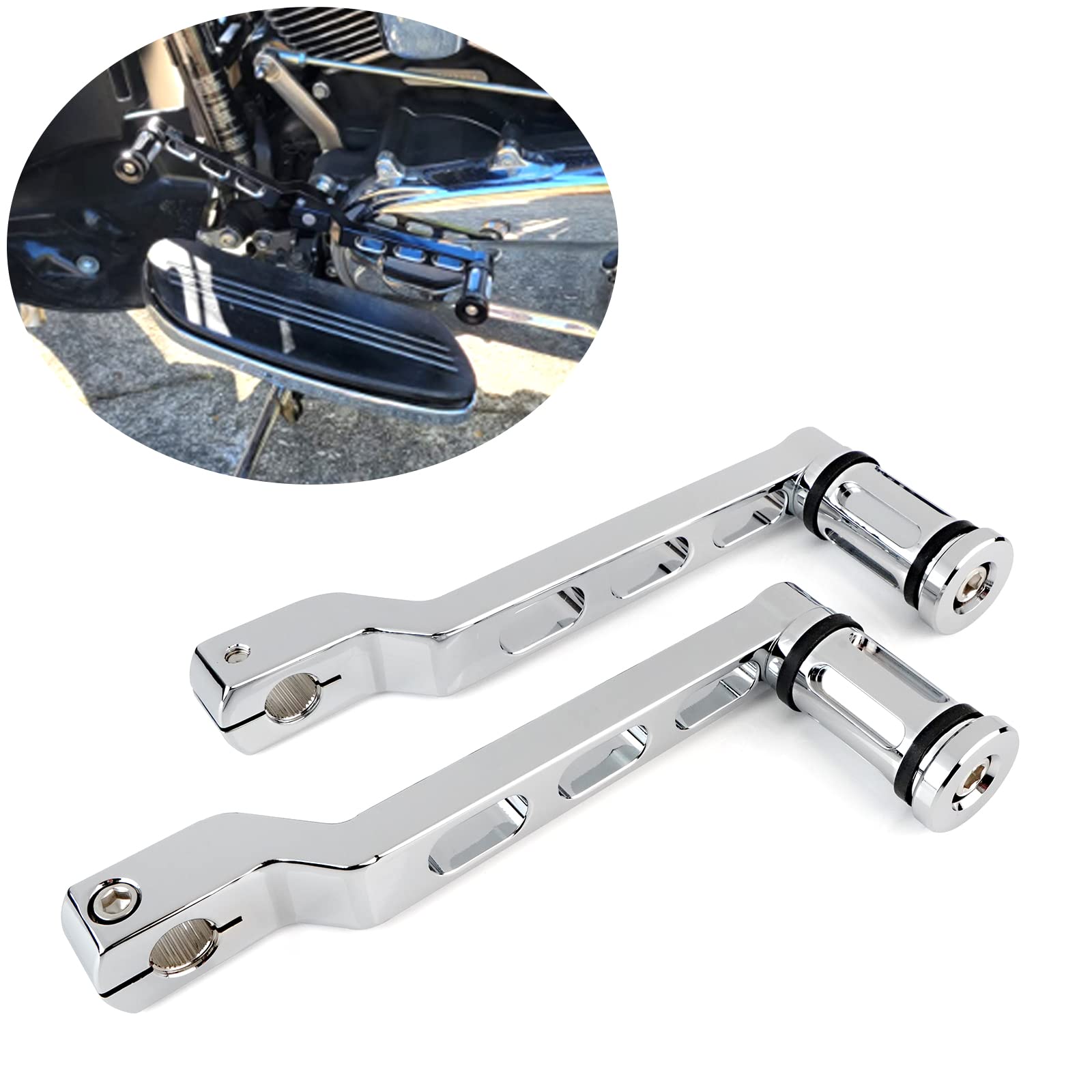 Amazon.com: Donpida Motorcycle Heel Toe Gear Shift Lever Gear Pedals ...