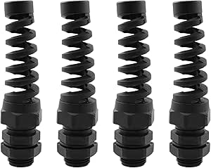 TAODAN 4PCS Anti Bending Cable Plastic Spring Type Connector Steel Wire ...