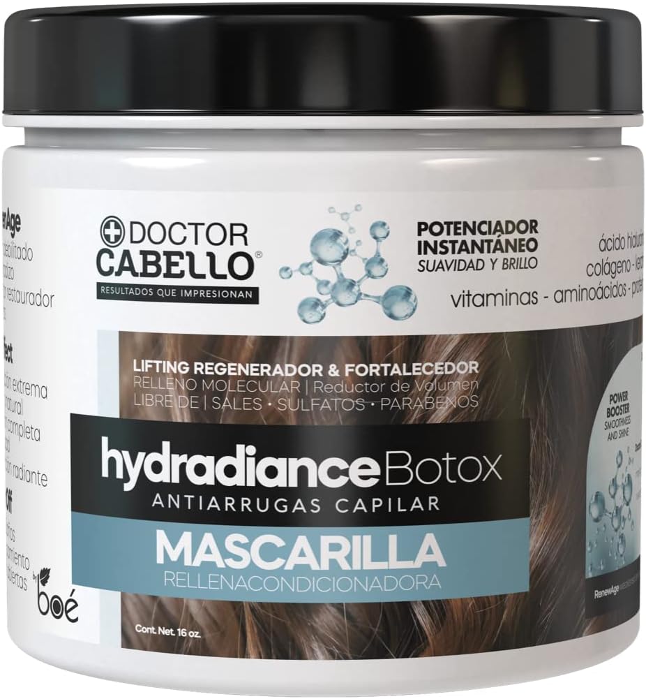 Amazon.com: DOCTOR CABELLO HYDRA BOTOX MASCARIA/HAIR MASK 16OZ : Beauty ...