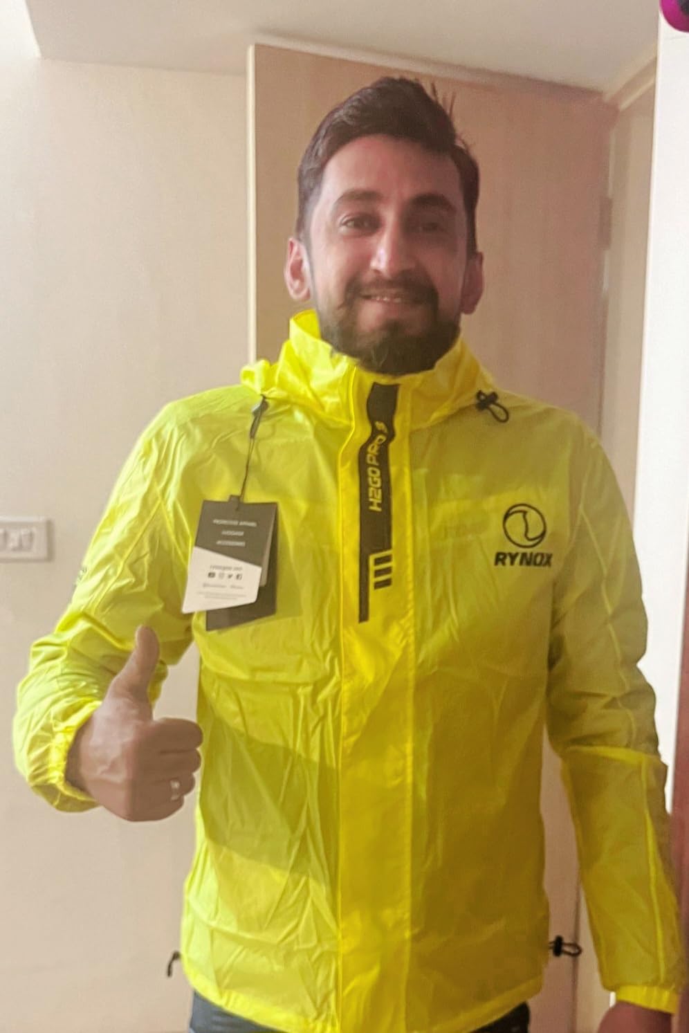 Rynox H2Go Pro 3 Rain Jacket I 15000mm Waterproof Nylon Shell ...