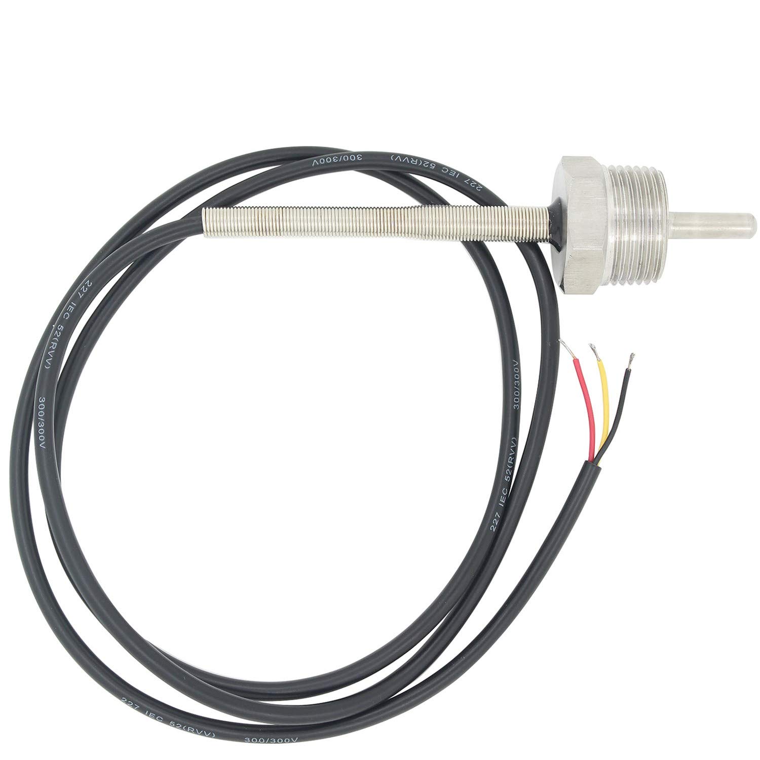 ds18b20 probe 1/2 3/4 1/4 inch m12x1mm m10x1.5mm ds18b20 threaded ...