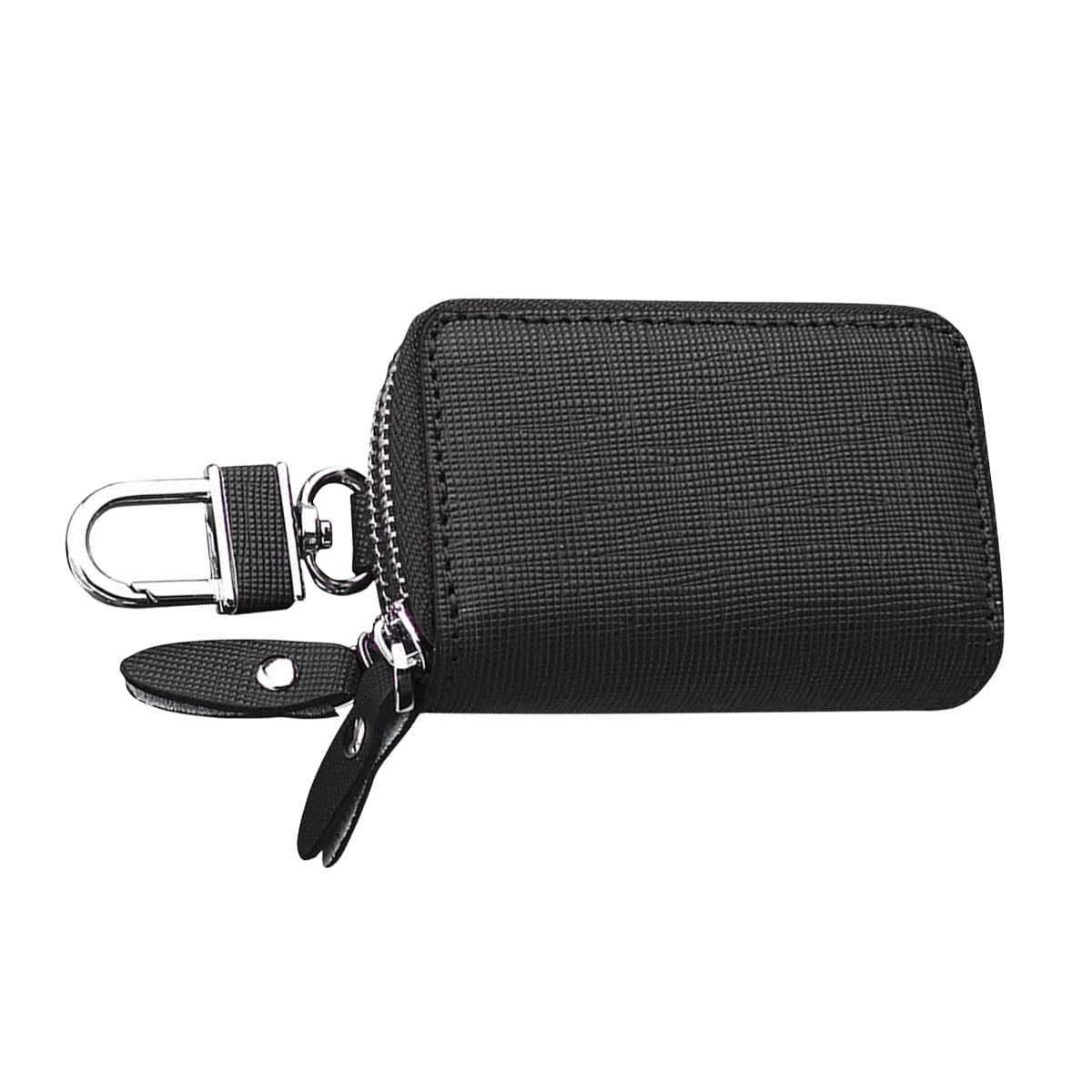 Amazon.com: Car Key Case, Genuine Leather Car Keychain Holder, 2 Sides ...