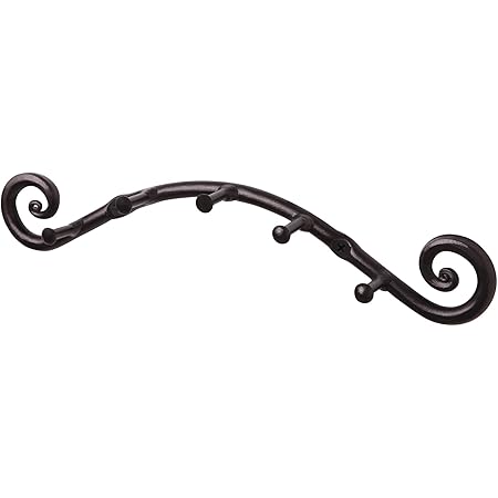 Amazon.com: RTZEN 5 Hooks Swirls Decorative Rack for Hanging Home ...