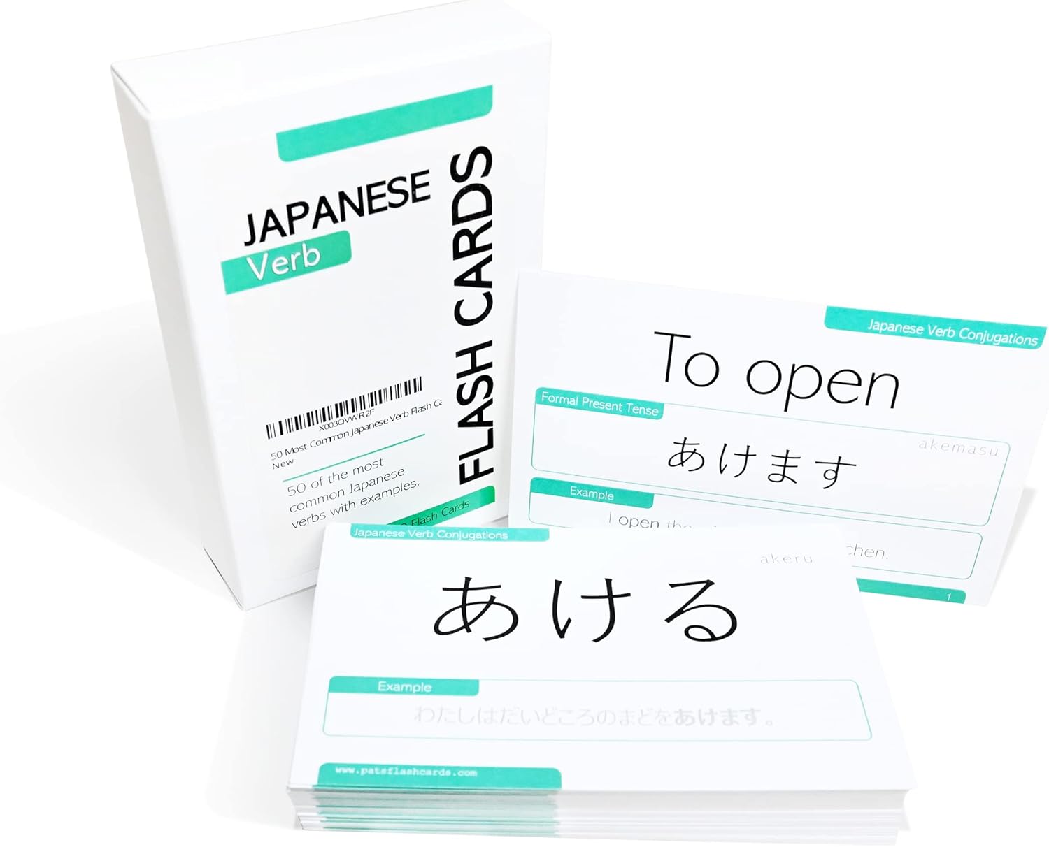 Amazon.com: 50 Most Common Japanese Verbs Flash Cards : Toys & Games