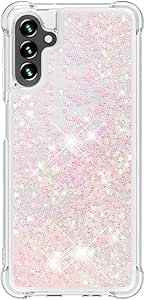 Amazon.com: Miagon Glitter Sparkle Moving Quicksand Flowing Cover for Samsung Galaxy A54 5G ...