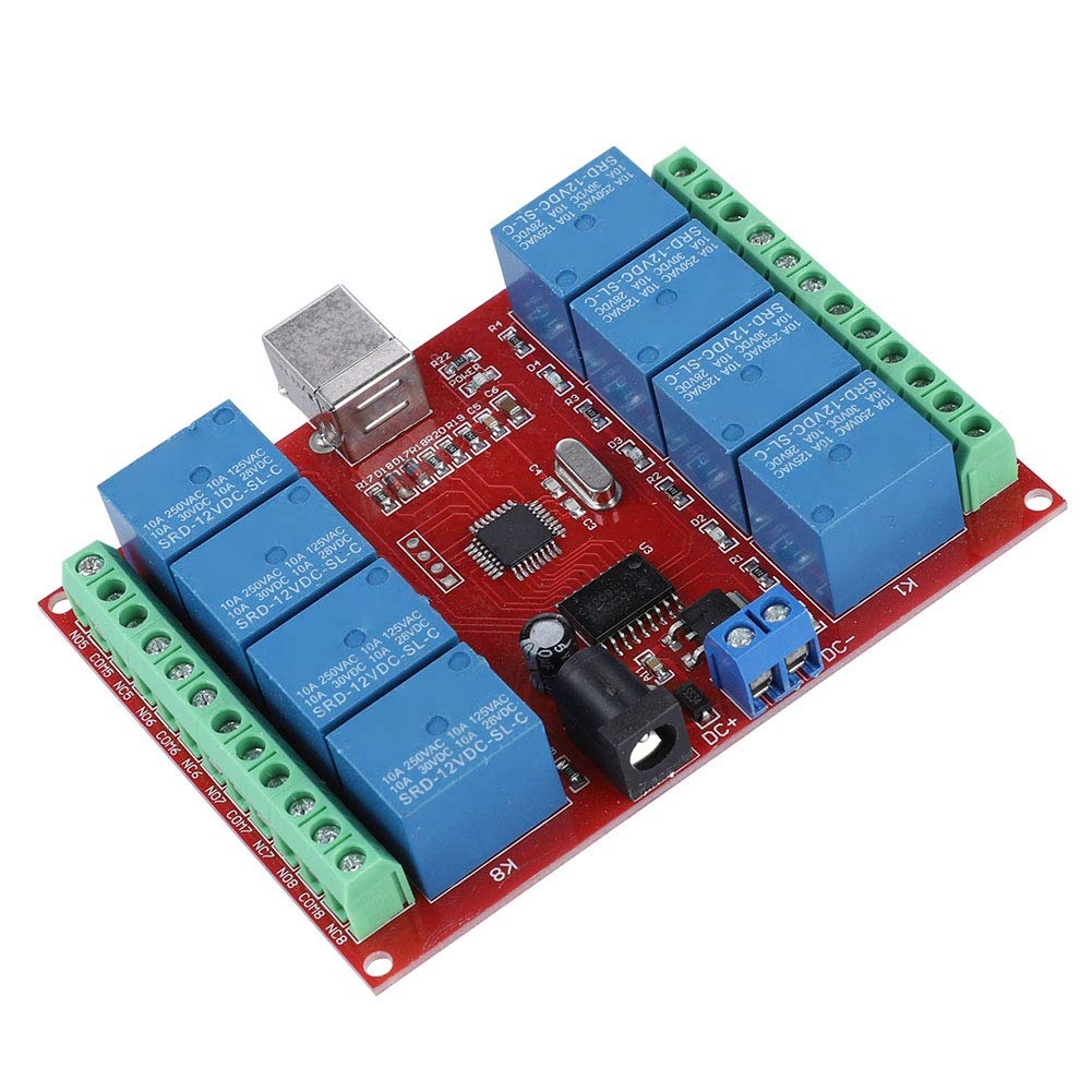 8-Channel 12V Computer USB Intelligent Control Switch Relay Module with ...