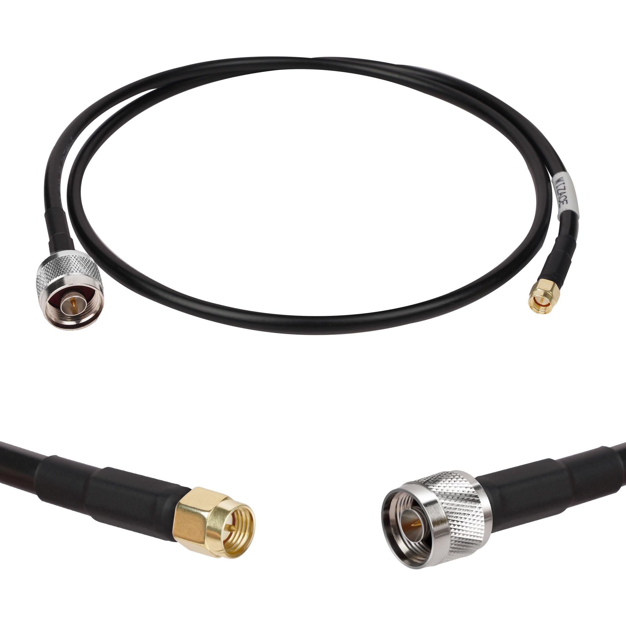 Amazon.com: WIZACE 3ft N Male to SMA Male Pure Copper Low Loss Cable, S ...