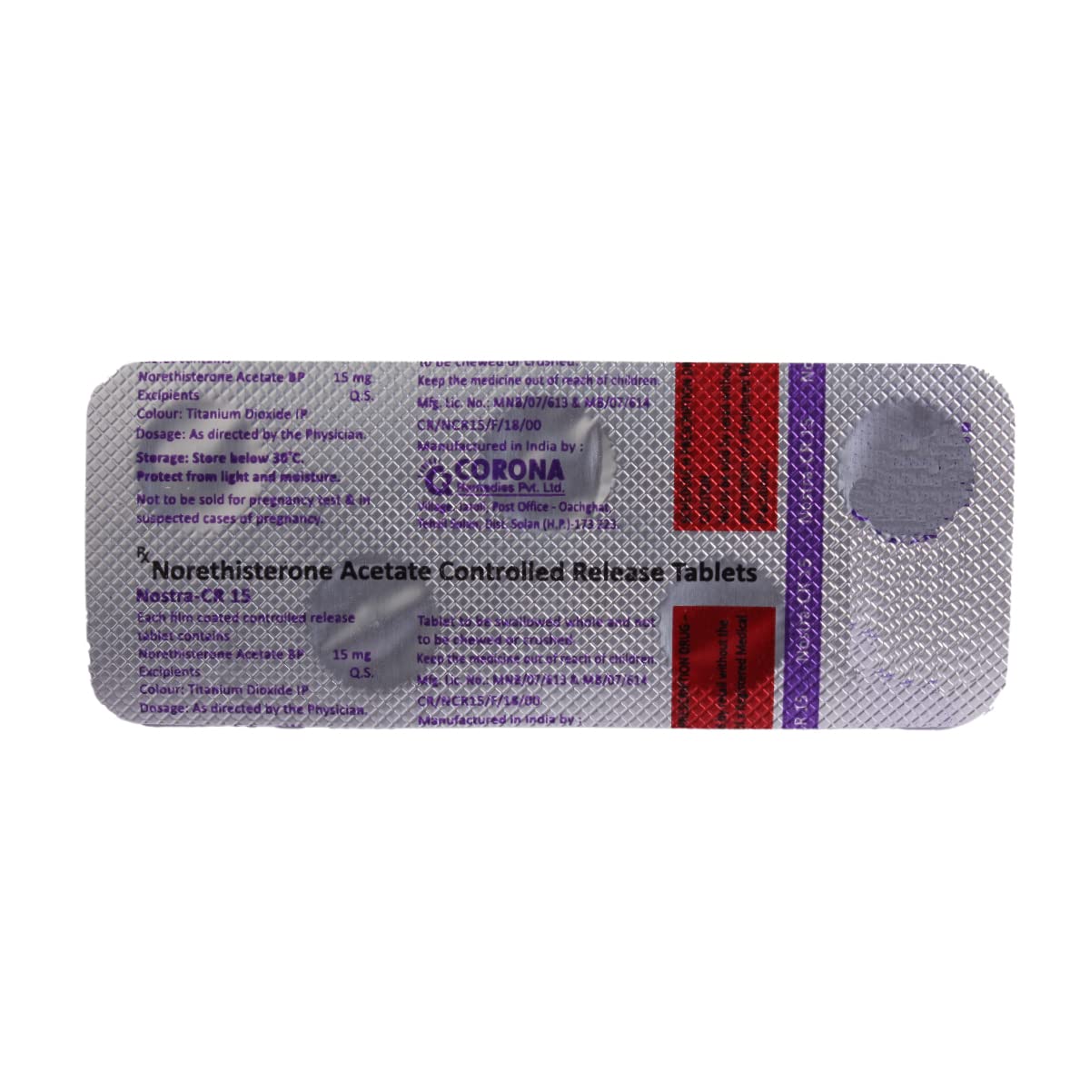 Nostra-CR 15MG - Strip of 5 Tablets : Amazon.in: Fashion