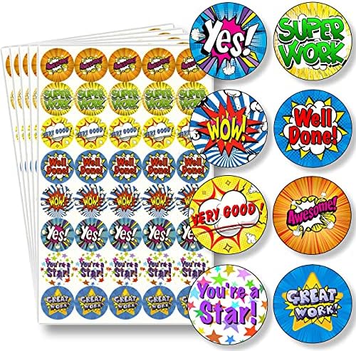 Well Done Stickers for Children - 200 Colourful Reward, Praise, Good ...