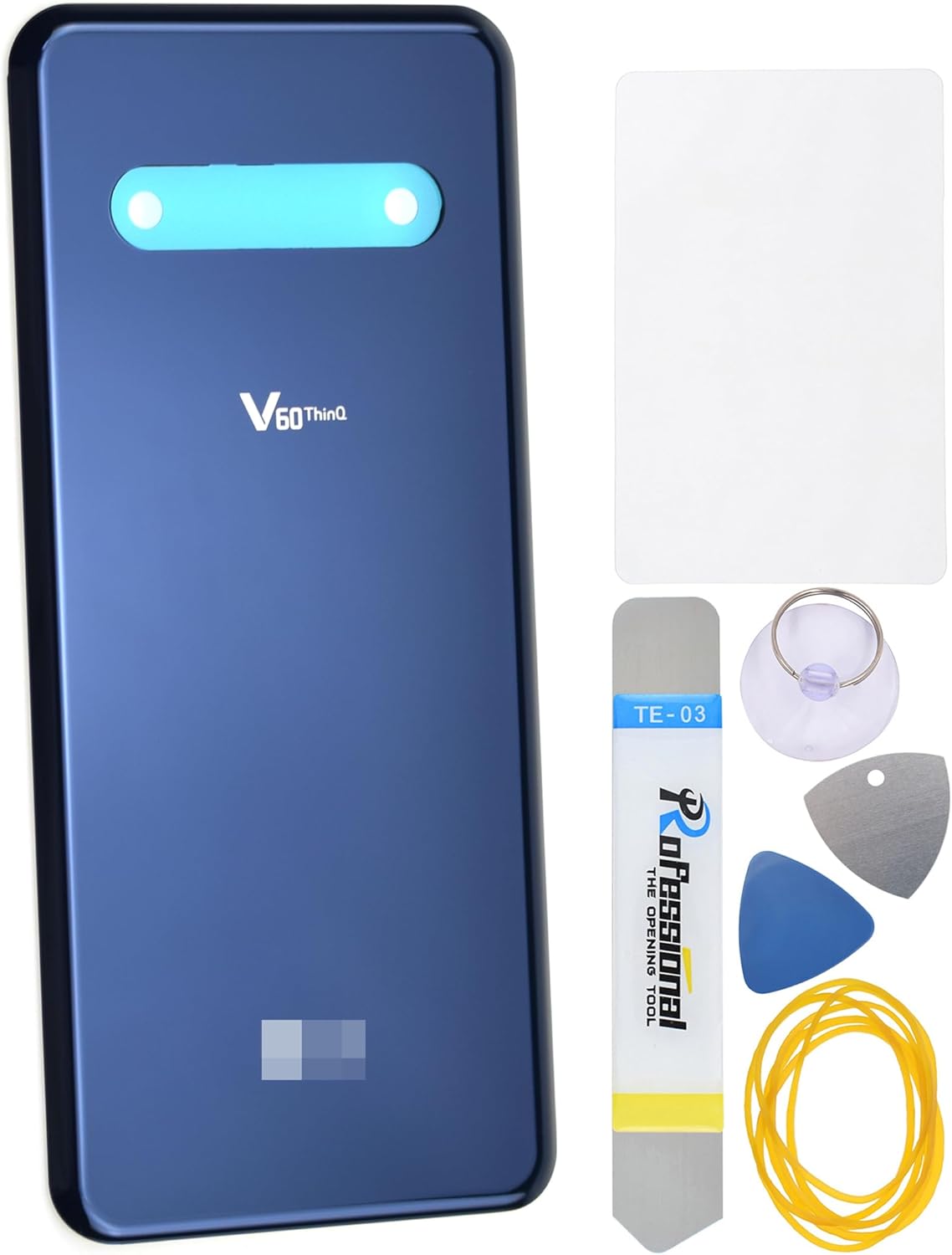 Amazon.com: Classy Blue Glass Back Panel Cover Replacement for LG V60 ...