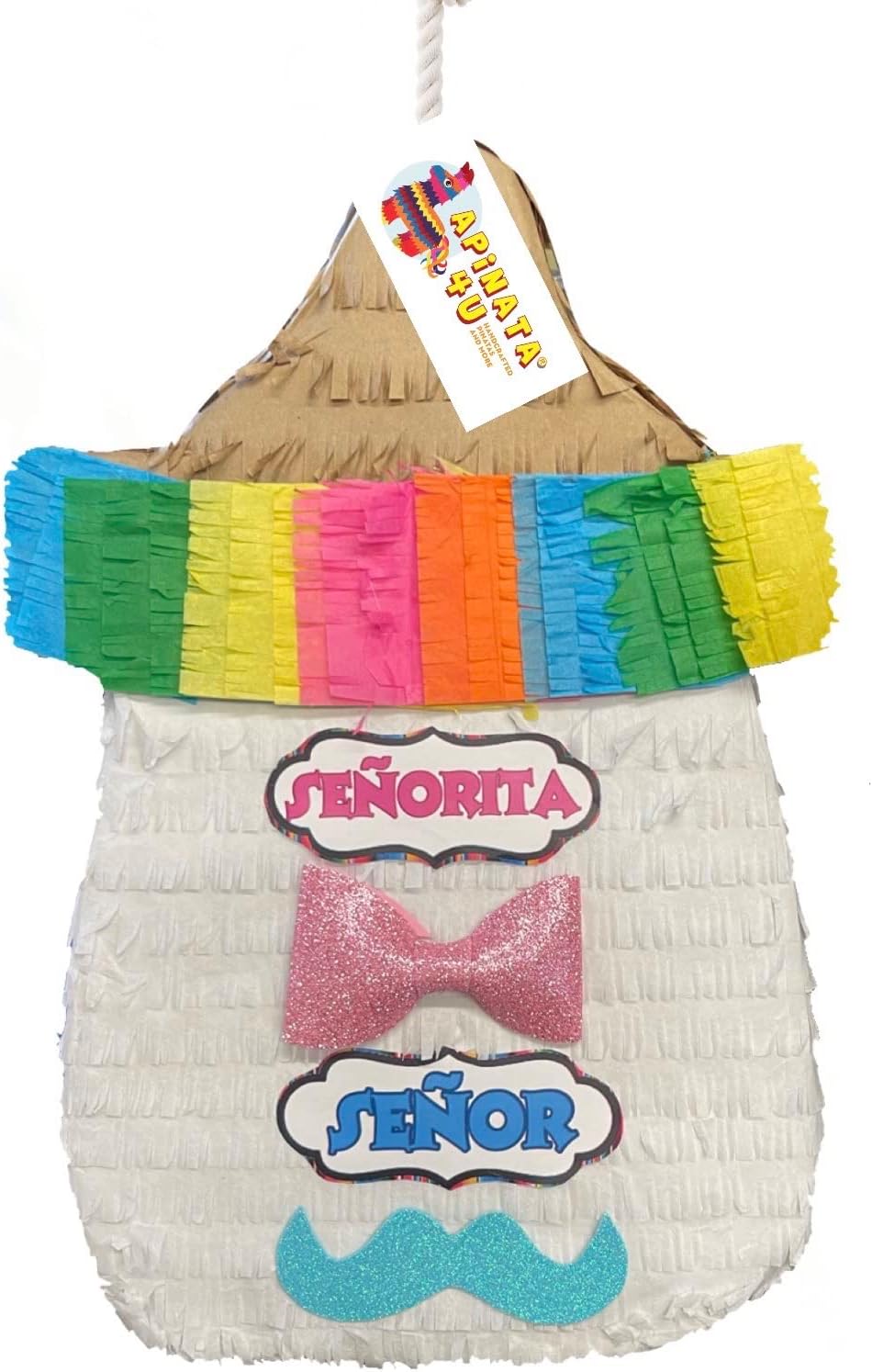 Amazon.com: Gender Baby Bottle Pinata Gender Reveal Party Señorita ...