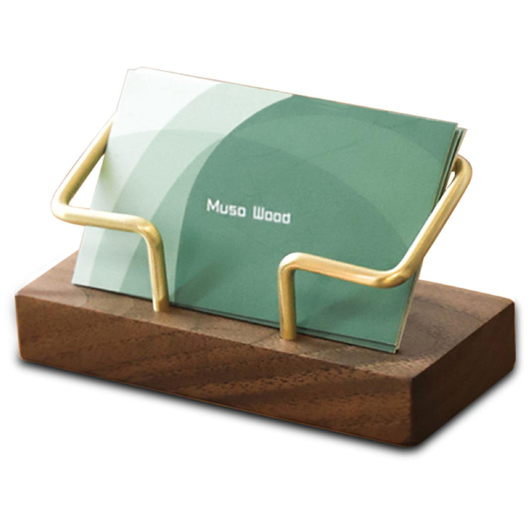 Amazon.com : NOVIIML OAOUIA Business Card Holder For Desk Goald ...