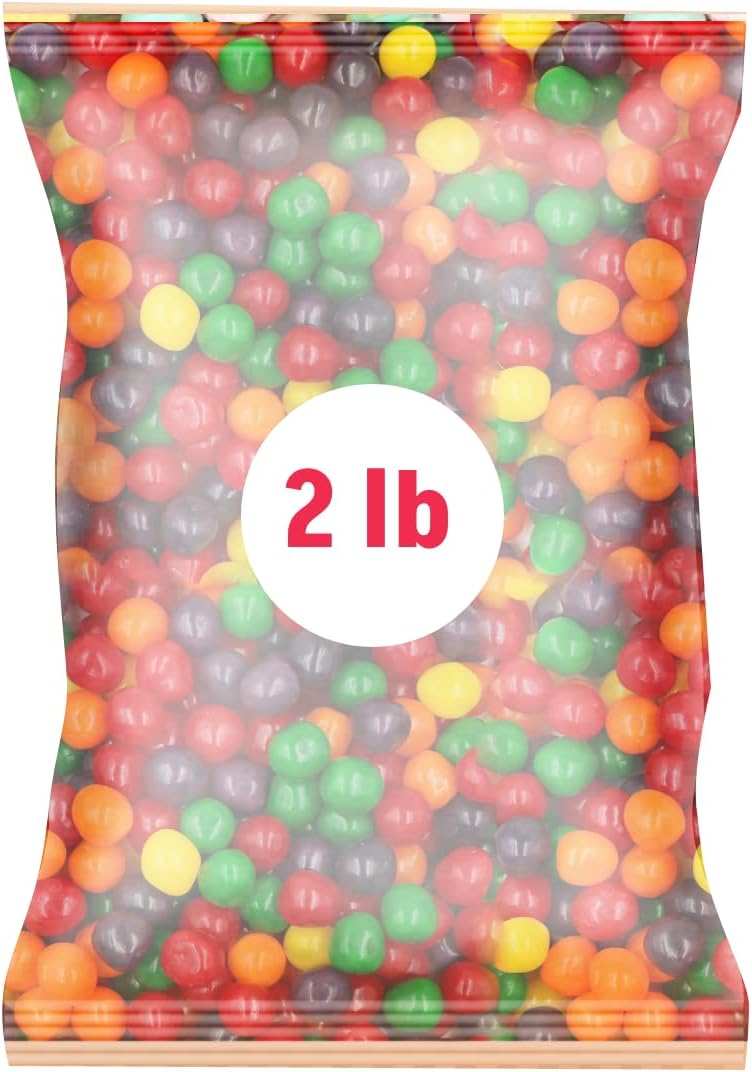 Amazon.com : Assorted Chewy Fruit Sour Balls - 5lb Bag by Candy Crate ...