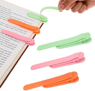 Amazon.com: 6pcs Automatic Bookmark, Stay in Place and Follow as You ...