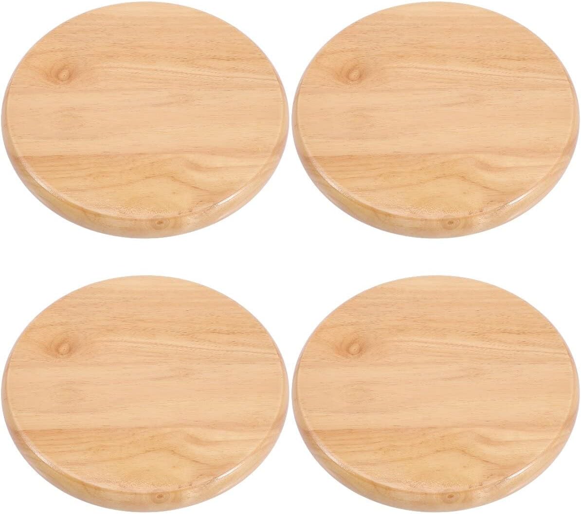 Amazon.com: Housoutil 4pcs Round Wooden Stool Replacement Seat Bar ...