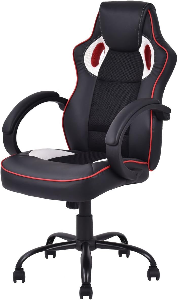 Amazon.com: Giantex Race Car Style Bucket Seat Office Chair Gaming Desk ...
