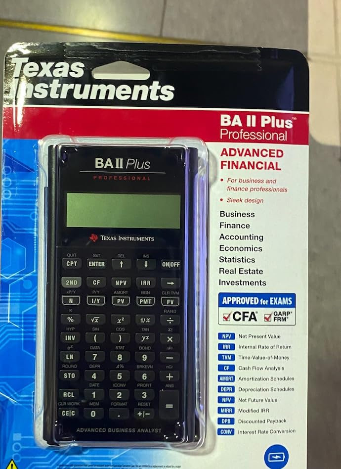 Amazon | 日本語ガイドブック(112p) 付 Texas Instruments BA II Plus Professional ...