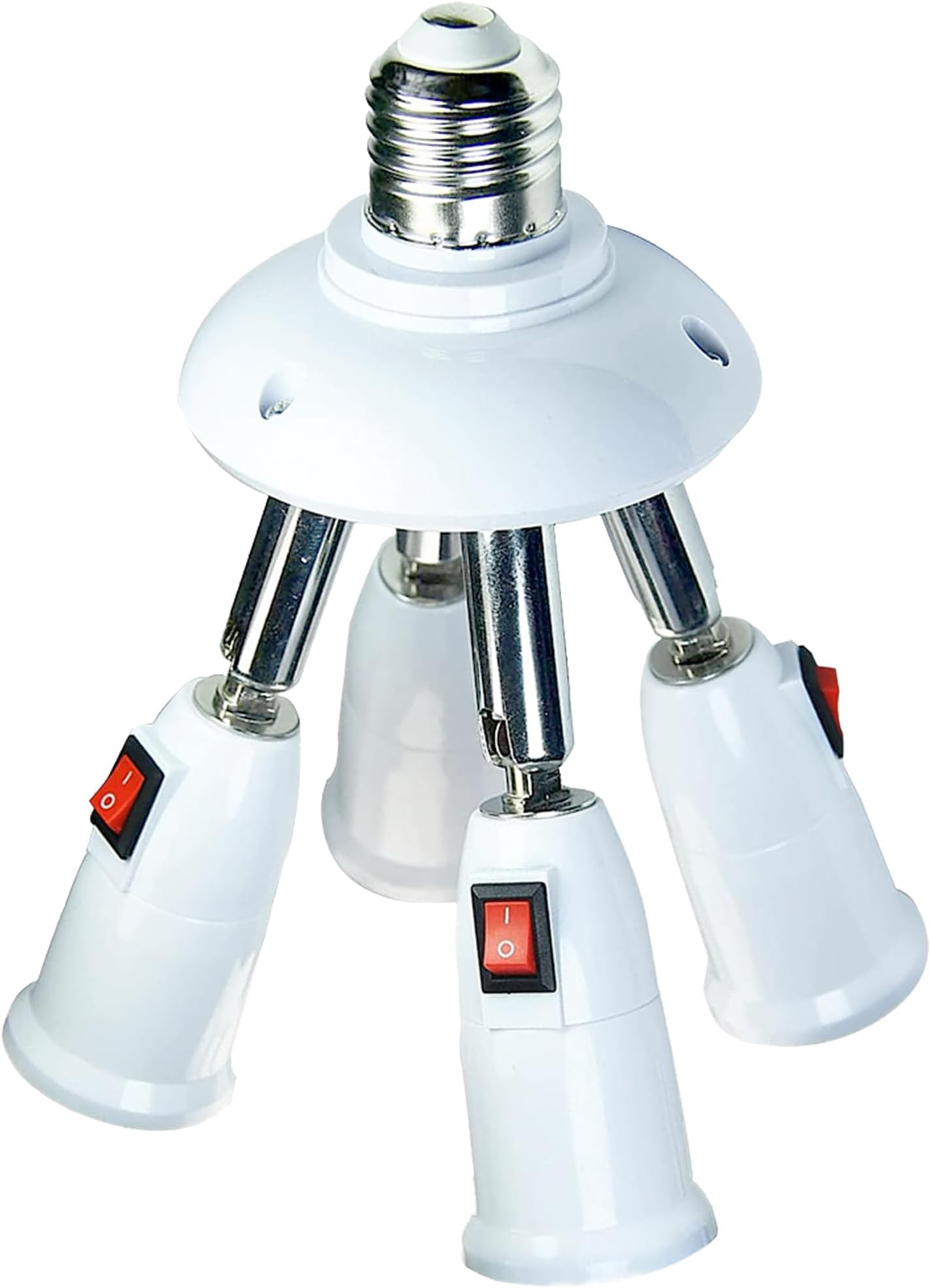 8T8 Light Socket Splitter 3 in 1 with Fixed Head, Fit for E26 E27 ...