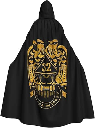 Amazon.com: Masonic Series 32nd Degree Masonic Unisex Hooded Cloak Cape ...
