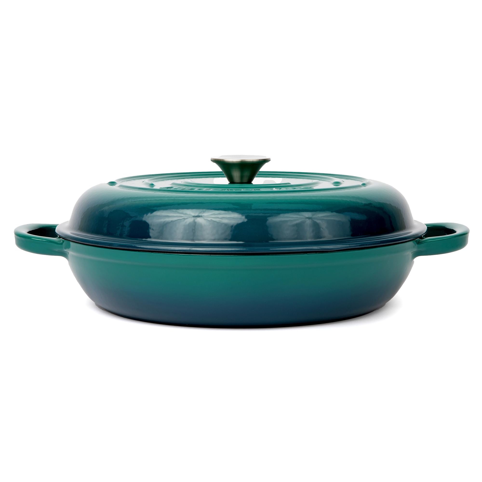 Amazon.com: Larder & Vine Enameled Cast Iron Braiser | 3.6 qt Braiser ...