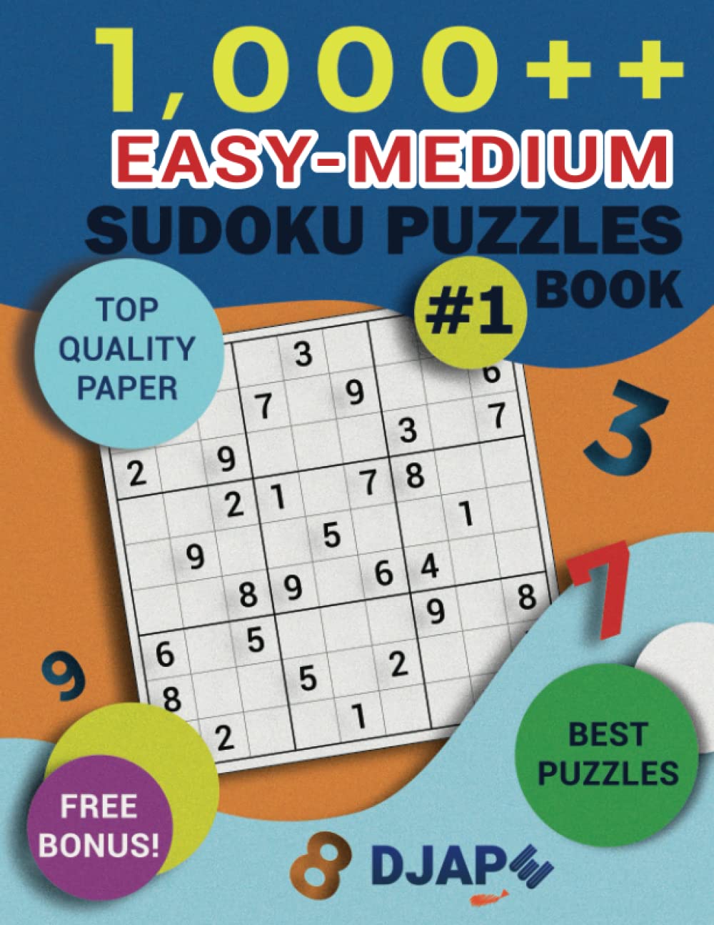 1,000++ Easy Medium Sudoku Puzzles Book: Top Quality Paper and Best ...