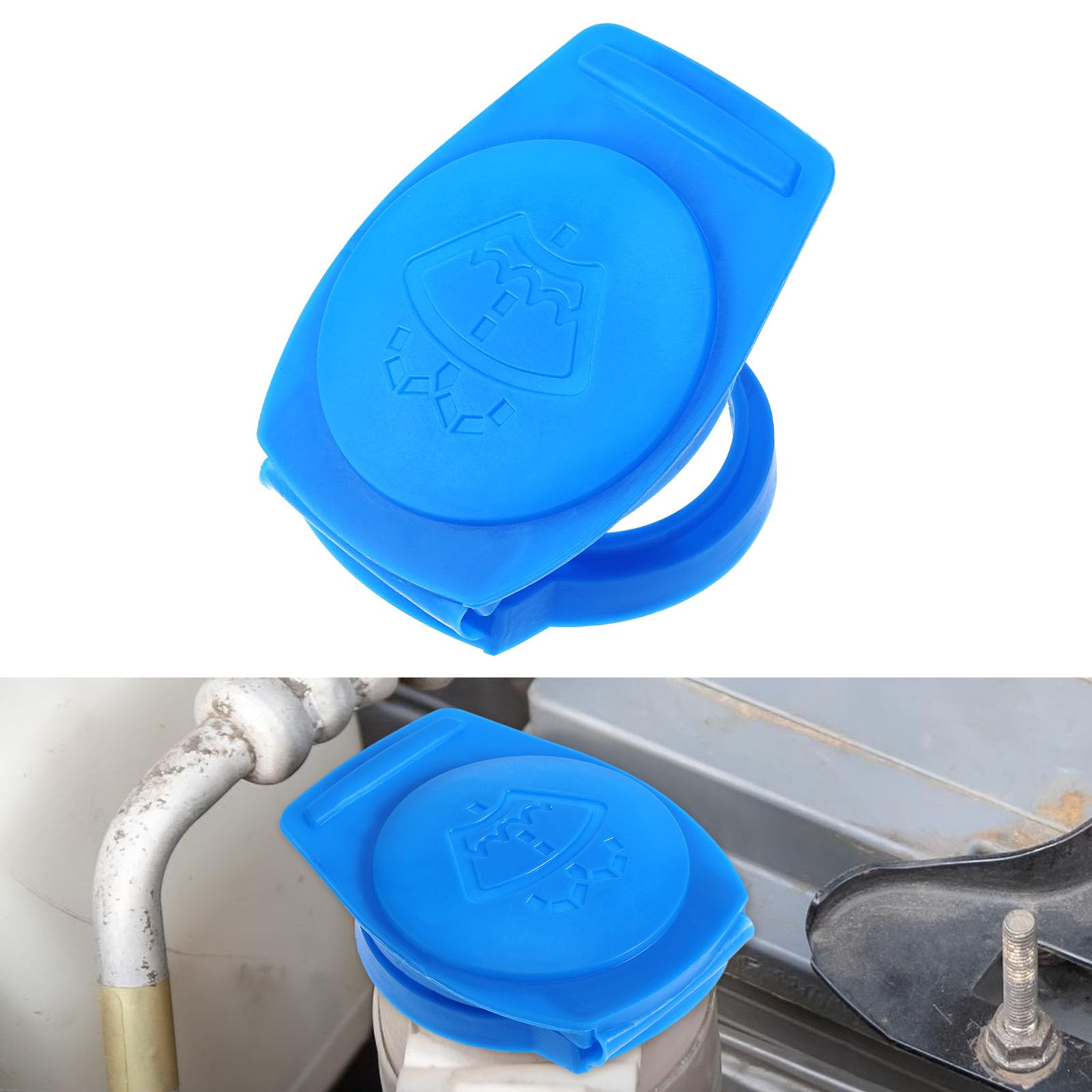 Amazon.com: Washer Fluid Cap Blue Car Windshield Wiper Reservoir Water ...