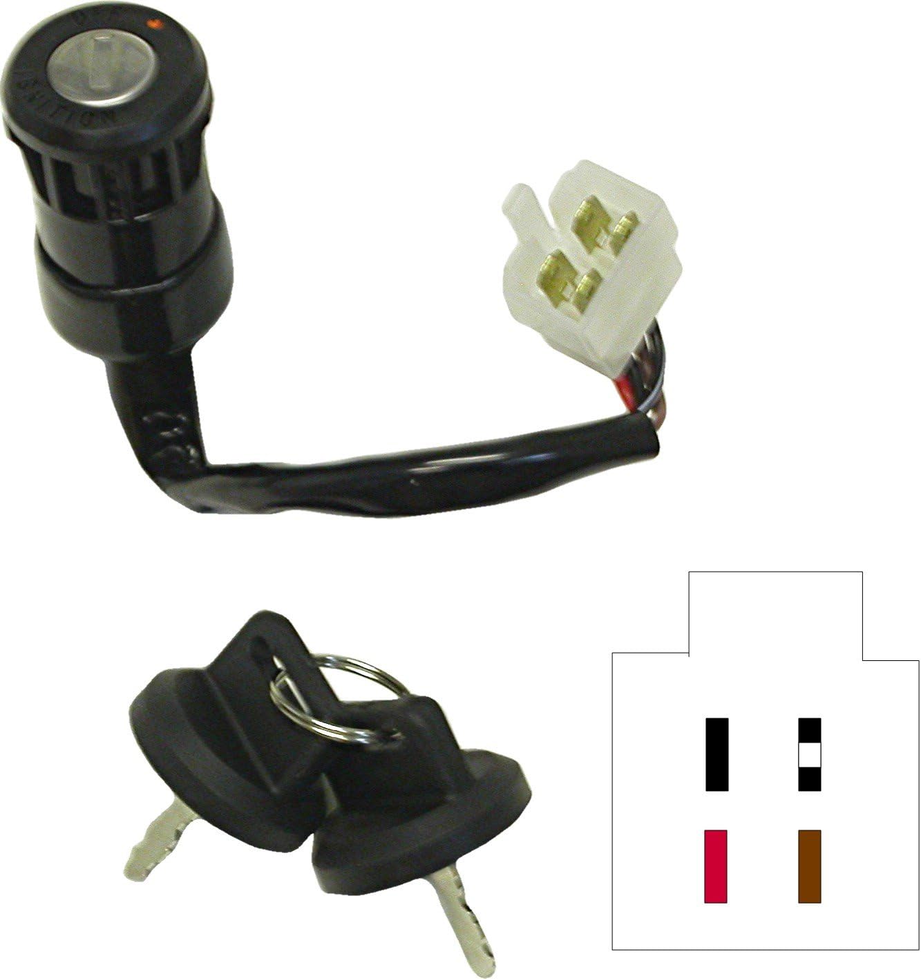 Ignition Switch Aeon(4 Wires) Female Block with Male Spades (Each ...