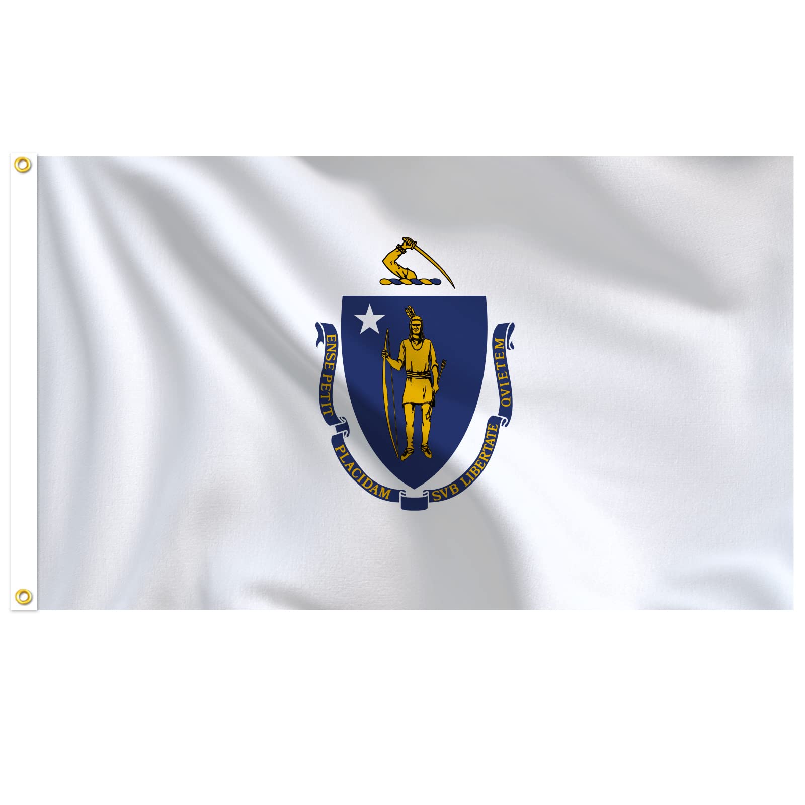 Amazon.com : Bradford Massachusetts Flag 3x5 ft Outdoor, Double Sided ...