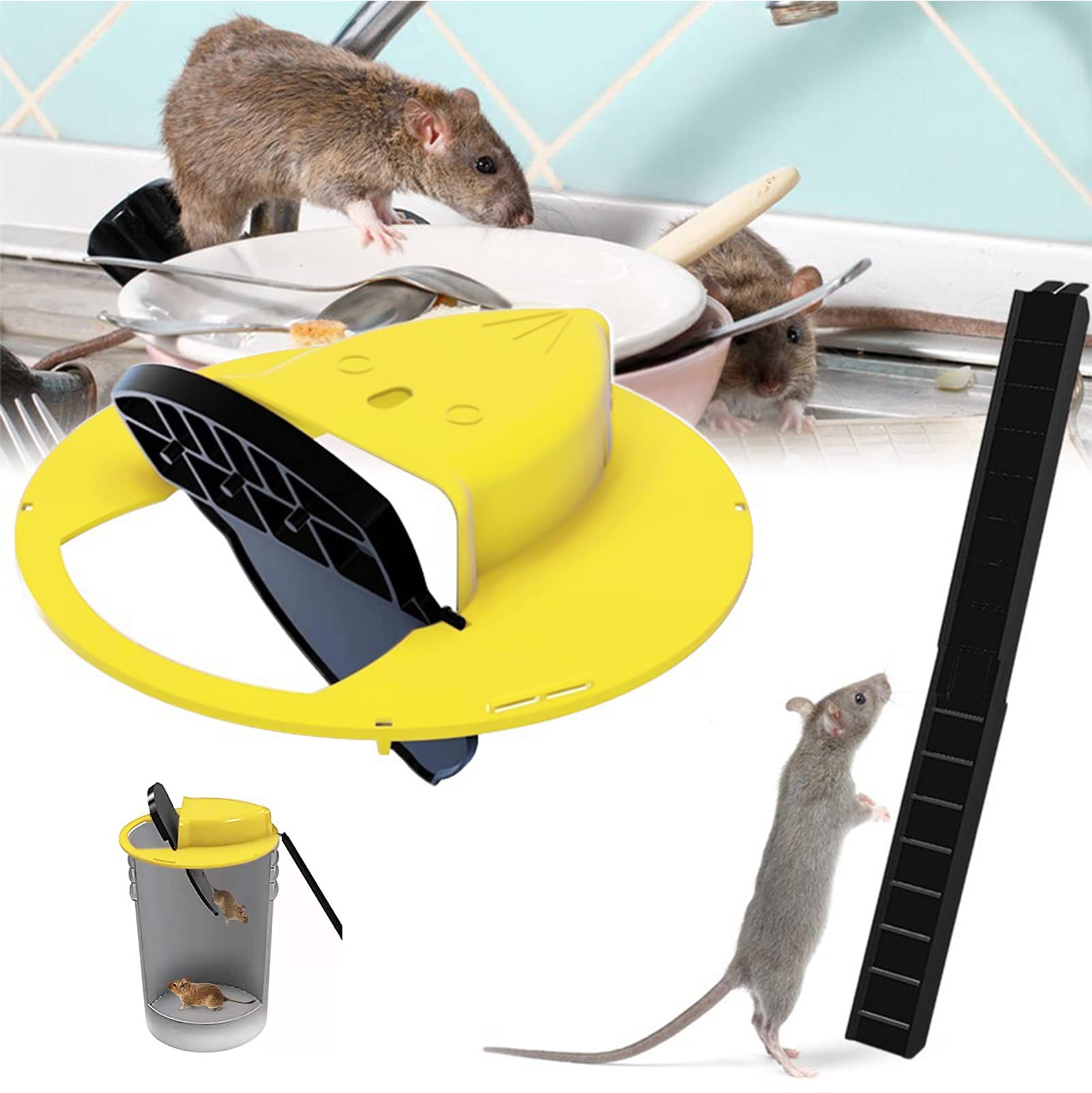 Using A Bucket Mouse Traps That Work Homemade Mouse Trap Humane