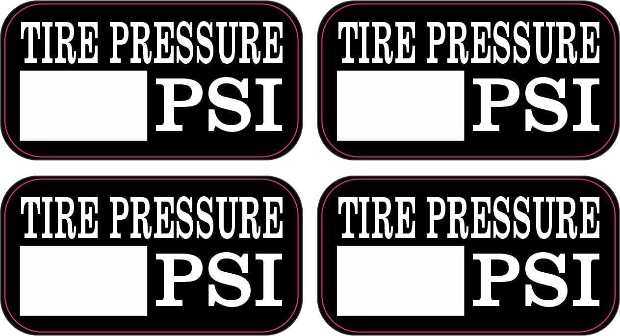 Amazon.com - StickerTalk Blank Tire Pressure Vinyl Stickers, 1 Sheet of ...