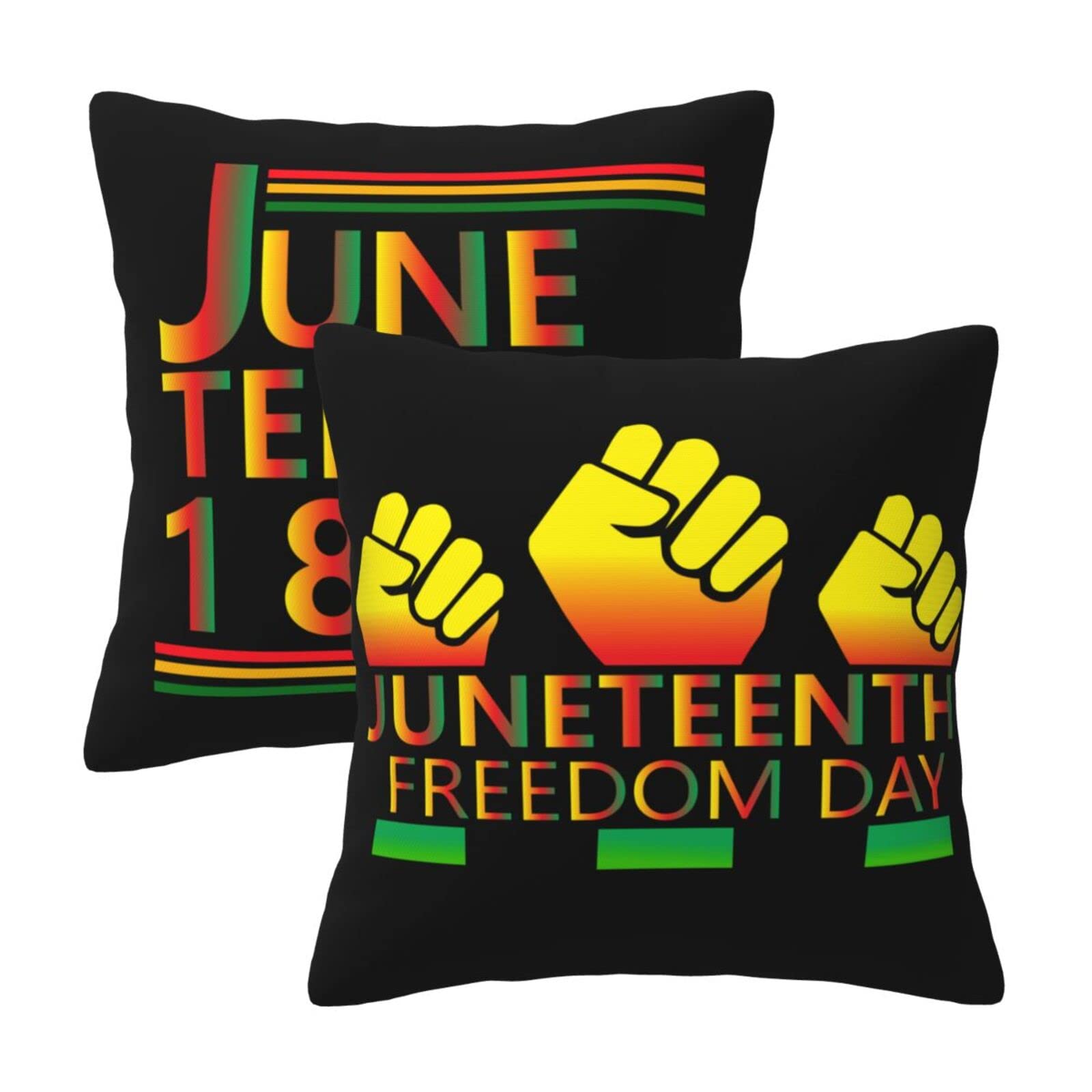 Amazon.com: Happy Juneteenth Throw Pillow Cover Freedom Cushion Case ...