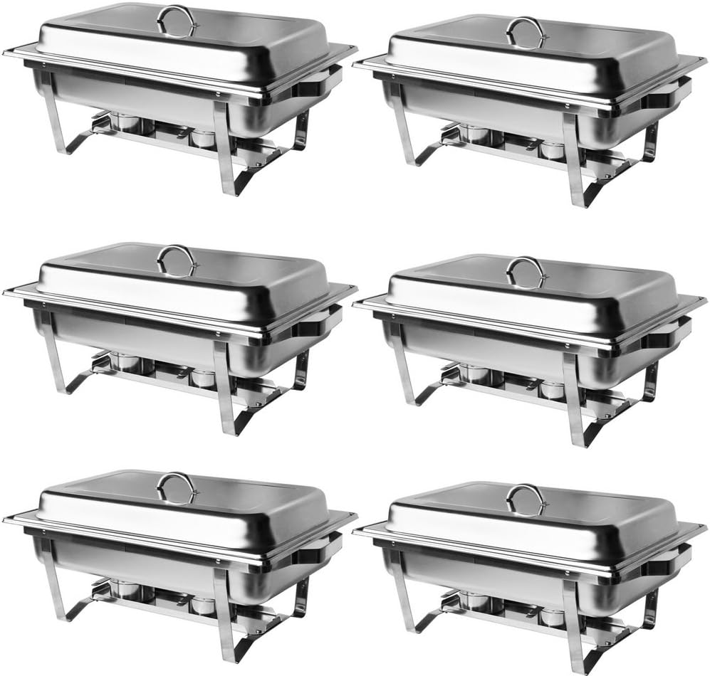 Amazon.com: Restlrious Chafing Dish Buffet Set Stainless Steel 8 QT ...
