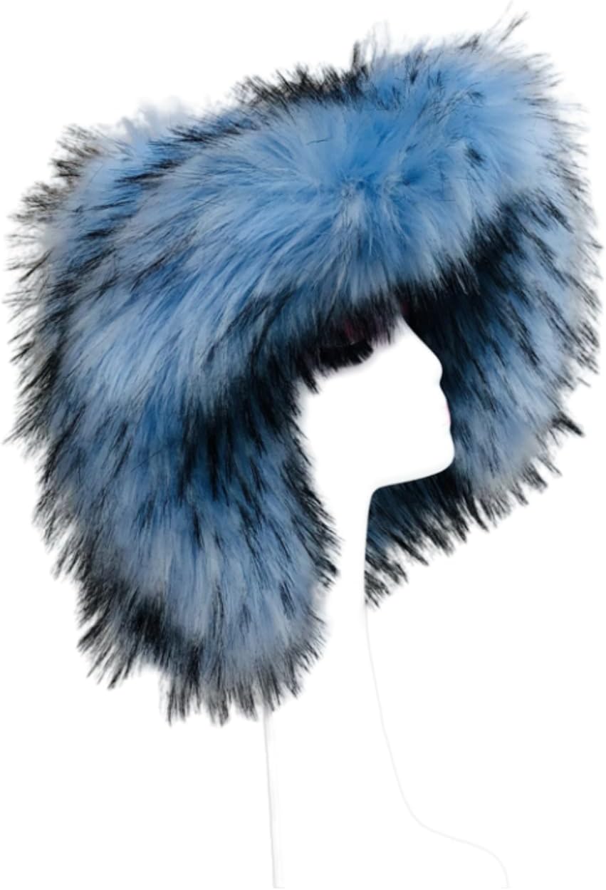 Amazon.com: Tinhulf Women's Fashion Faux Fur Soft Fluffy Hat Winter ...