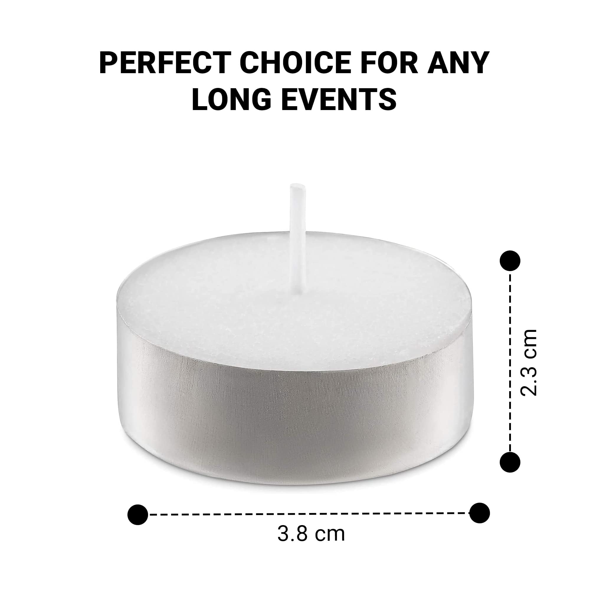 Snapklik.com : Zuvo Tea Lights Candles 4 Hour Burn