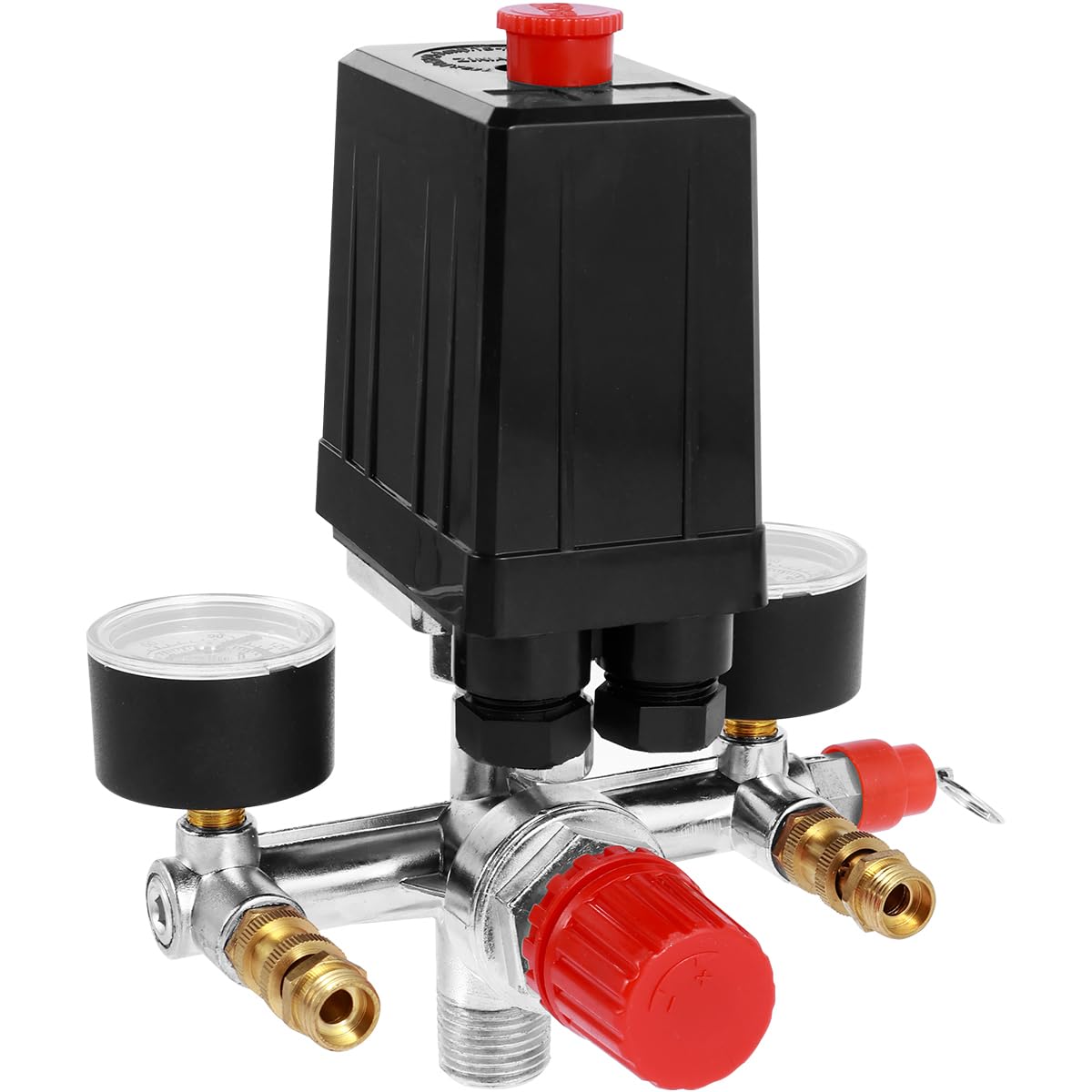 Air Compressor Pressure Switch 90-120PSI Adjustable Manifold Regulator ...