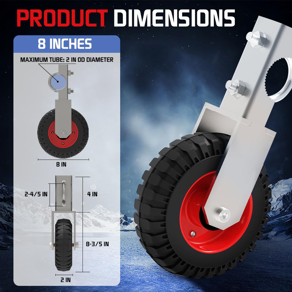 Snapklik.com : USCaster 8-Inch Under Mount Gate Wheel For Chain Link ...