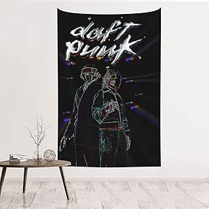 Amazon.com: OBLUE Daft Rock Punk Band Tapestry Wall Hanging Art ...