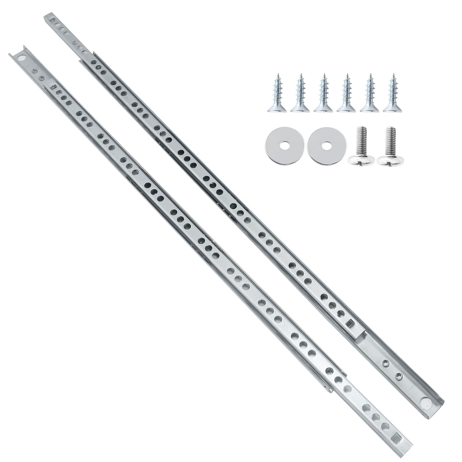Suiwotin 15.7 Inch Drawer Slides, Metal Drawer Slide Small Drawer Rails ...