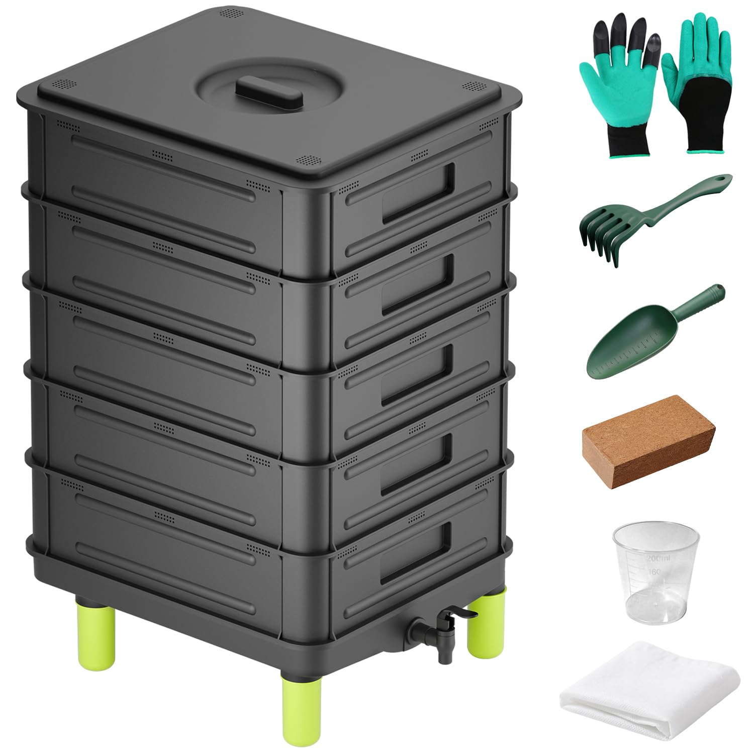 Stacking Vermicomposting Bins
