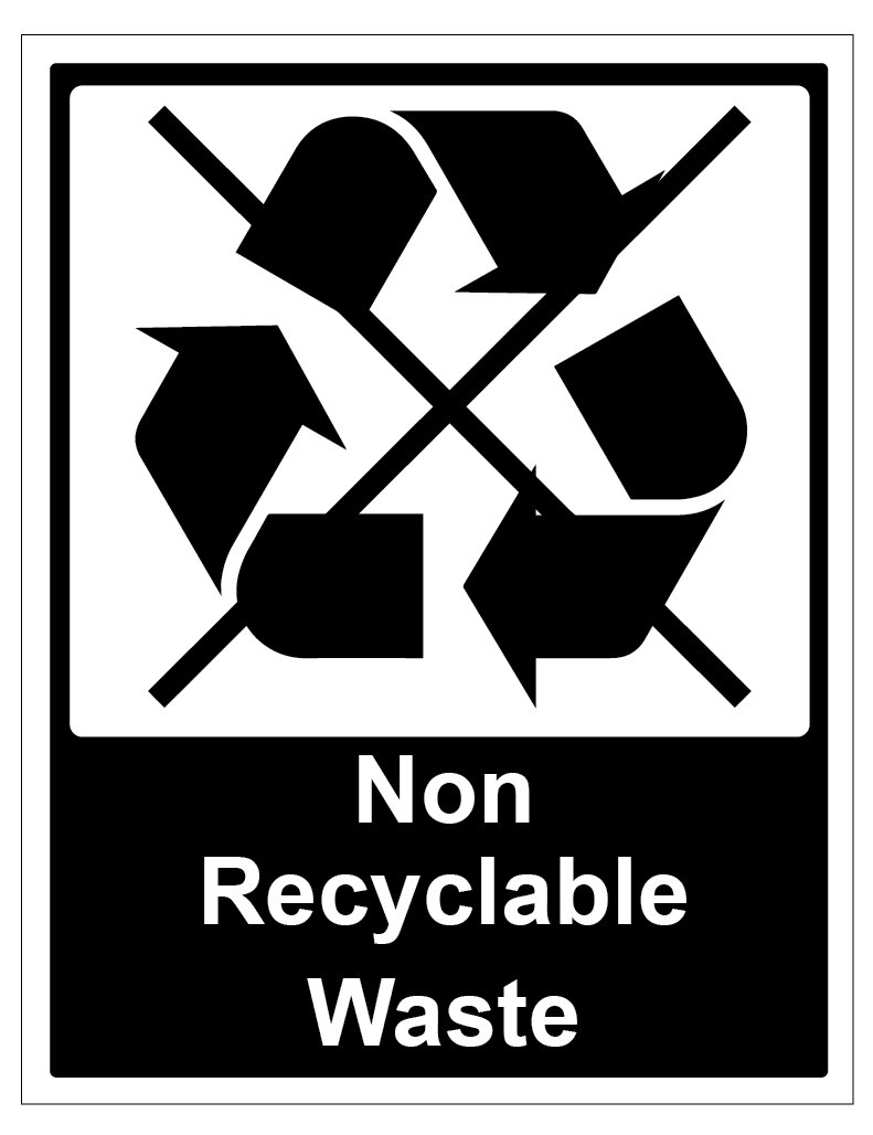 Printable Non Recyclable Waste Sign, 41% OFF | pinnaxis.com
