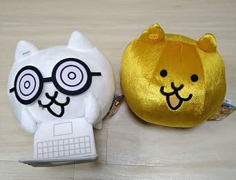 Amazon.co.jp: Nyanko Game Sound Stuffed Animal Cat Cat Set of 2 : Toys ...