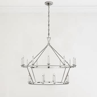 Darlana Large Two-Tiered Ring Chandelier (Nickel) - Amazon.com