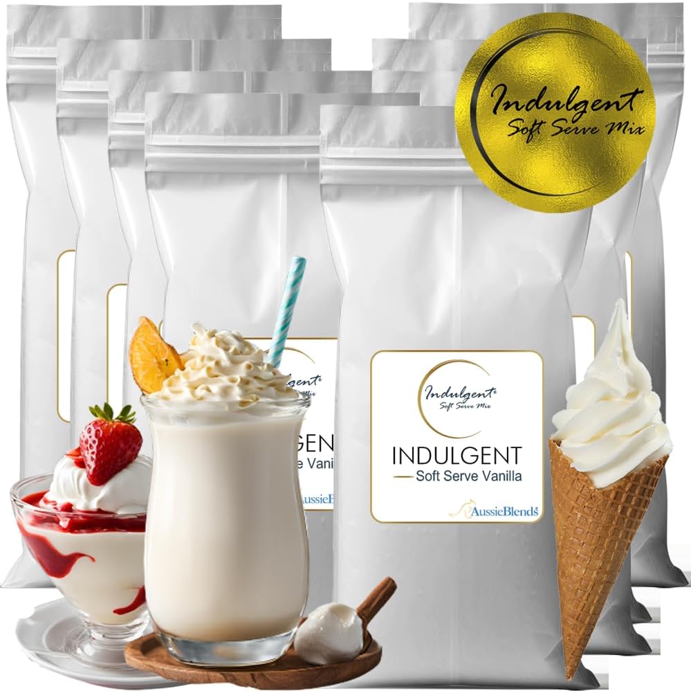 Amazon.com : AussieBlends Indulgent Soft Serve Mix Vanilla Powder For ...