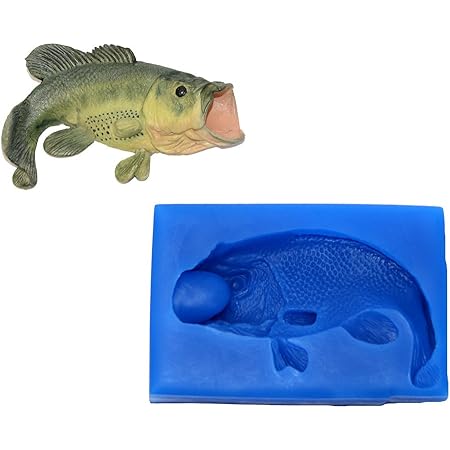 Amazon.com: Bass Silicone Fish Mold A207 by First Impressions Molds ...