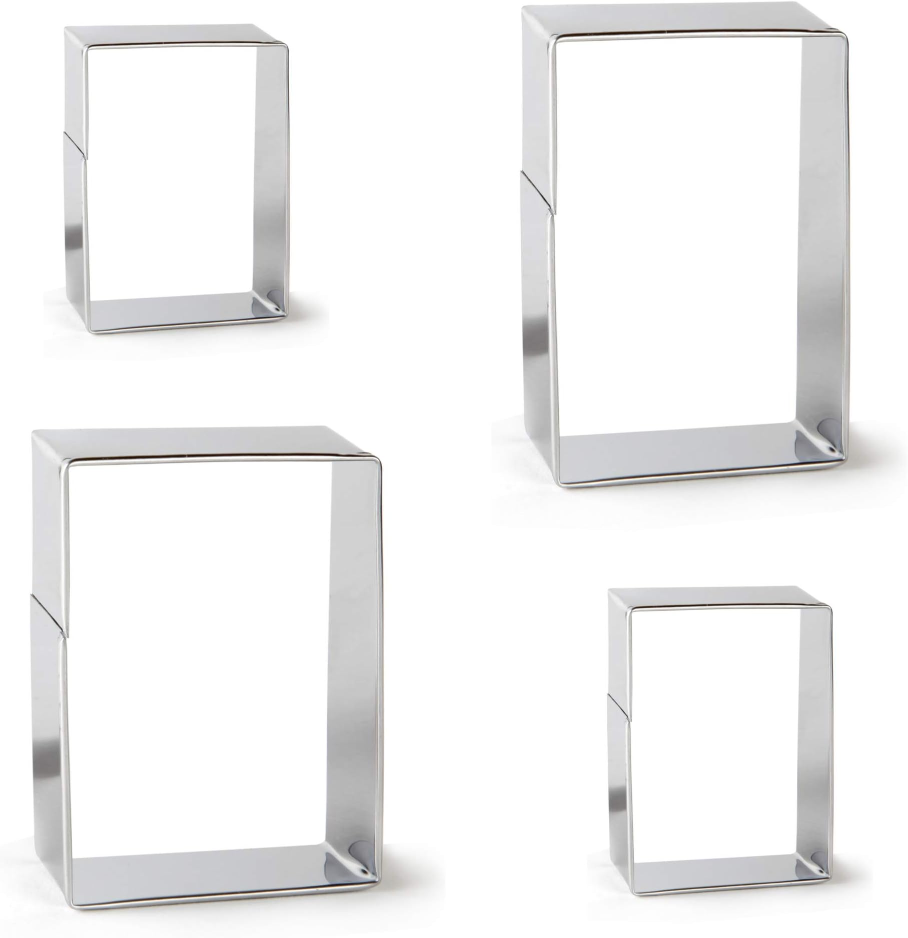 Amazon.com: Vokop Rectangle Cookie Cutter Set-5 Pack Stainless Steel ...