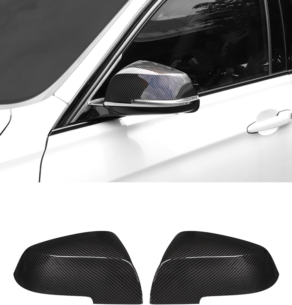 Amazon.com: F30 Door Mirror Covers Caps, Replacement Rearview Side ...